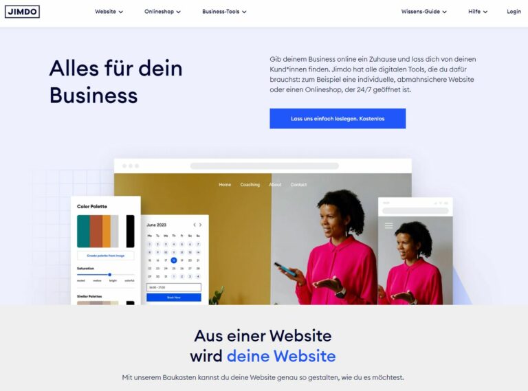 Jimdo im Test 2024: Wie intuitiv ist der Baukasten wirklich?